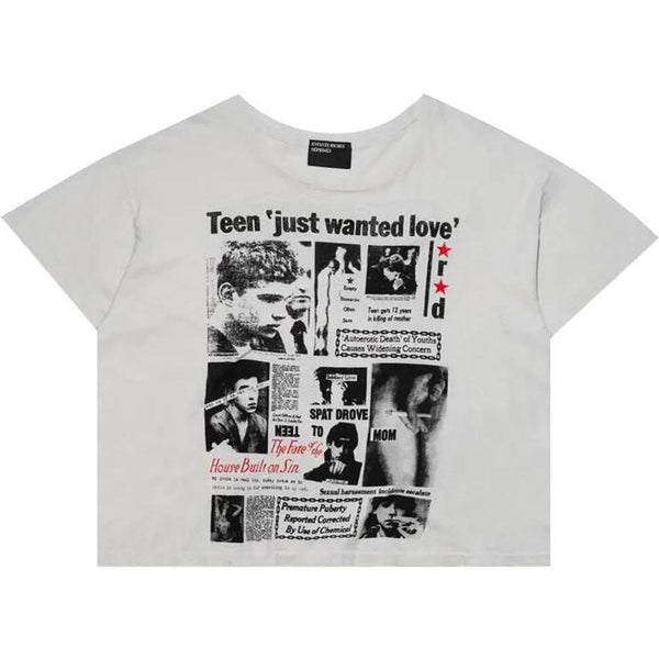 Enfants Riches Déprimés Teen Just Wanted Love T-Shirt Ivory/Multicolor